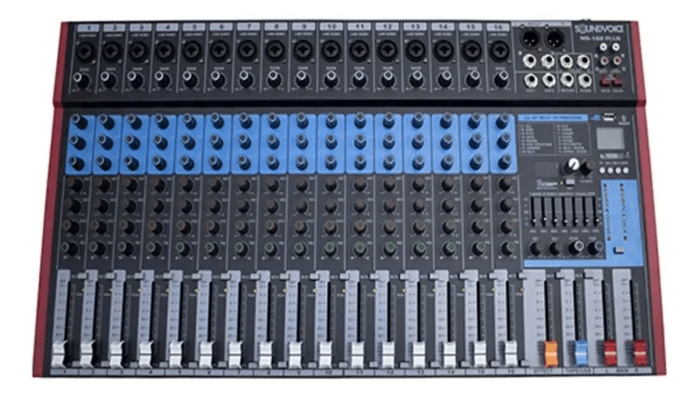 Mesa de Som Soundvoice Ms-162 Plus 16 Canais Analógica Bluetooth - Loja Marcio Som Instrumentos ...